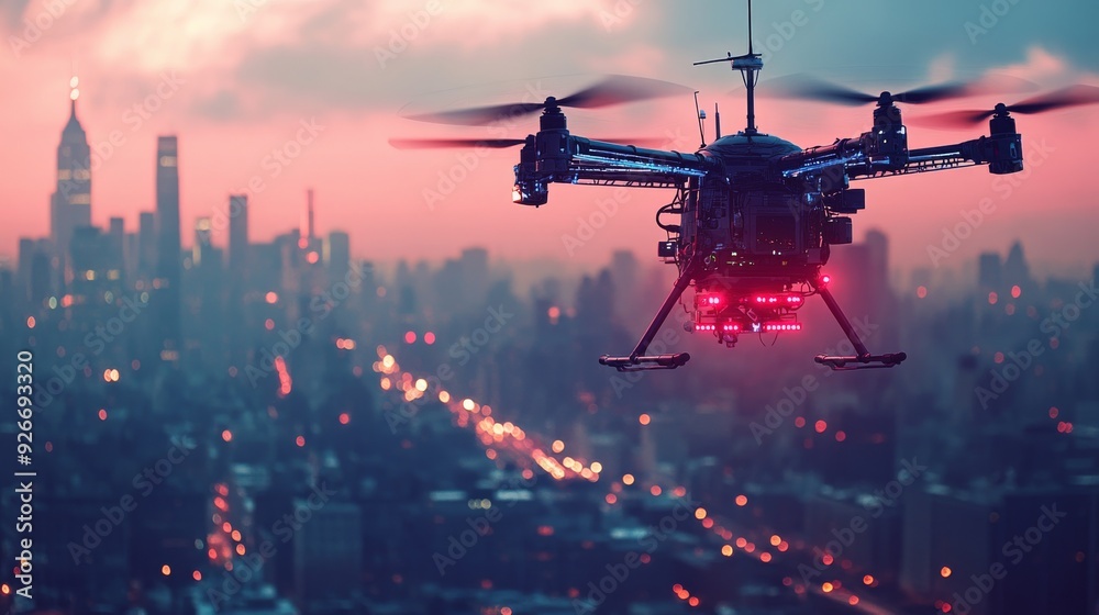 AI-Enhanced Public Safety Drones: Drones patrolling urban areas to ...