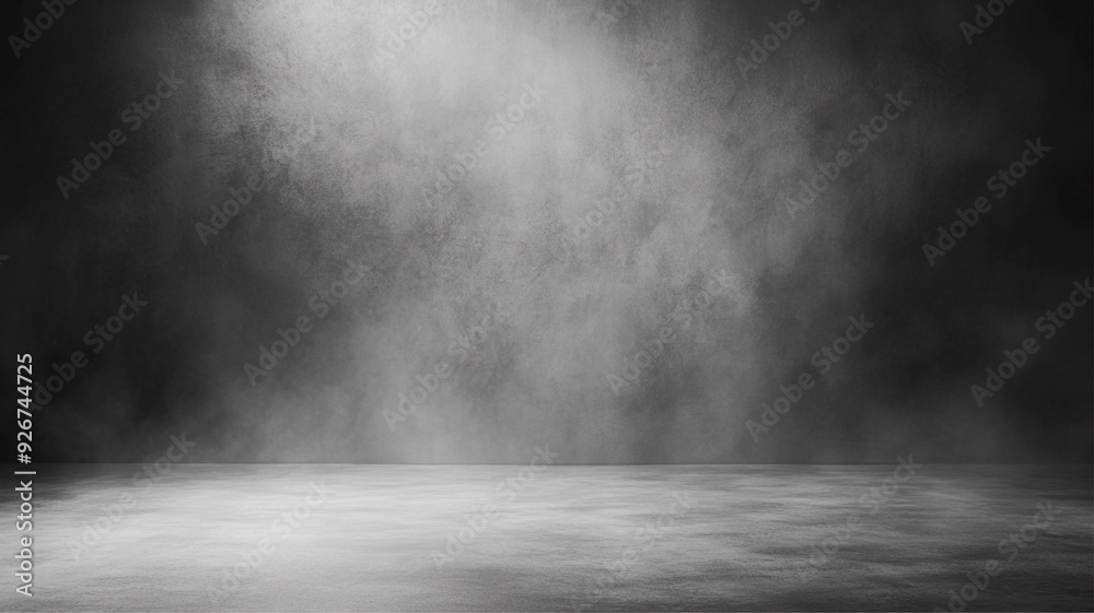 Grayscale studio background with subtle gradients, soft lighting, and ...
