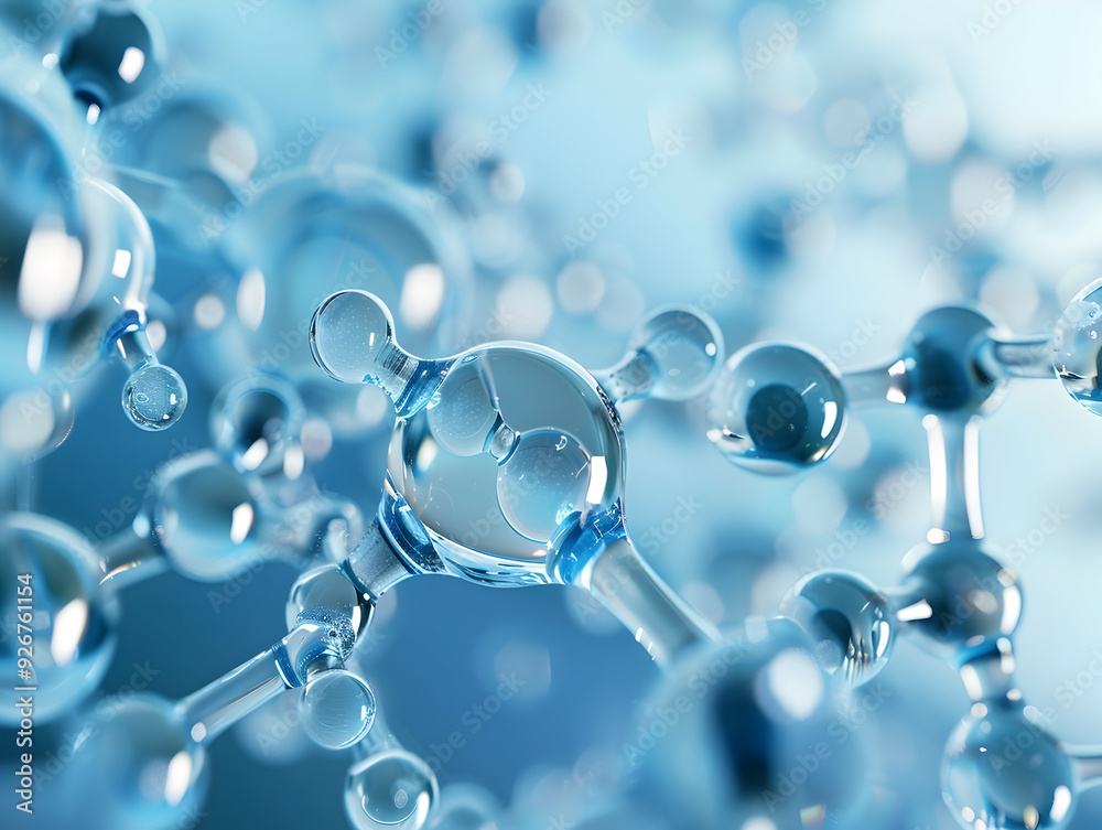 Ilustración de Stock Abstract Structure Background of Molecule Or Atom ...