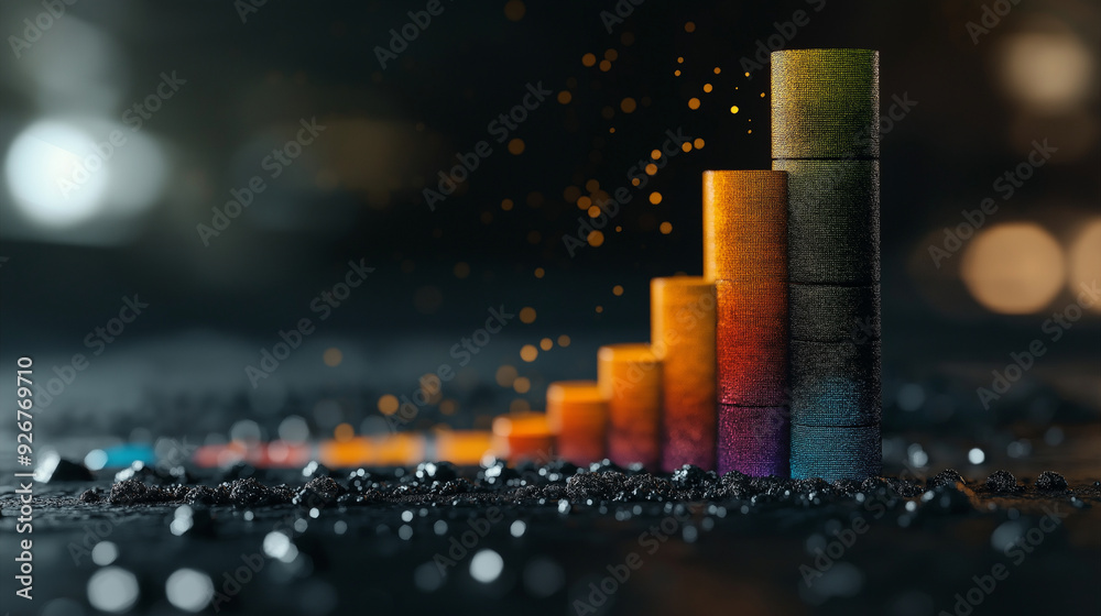 An ascending bar graph where each bar is a stack of carbon footprints ...