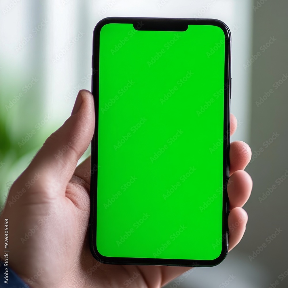 Realistic Notch Modern Smartphone Slim Bezels With Buttons Branding ...