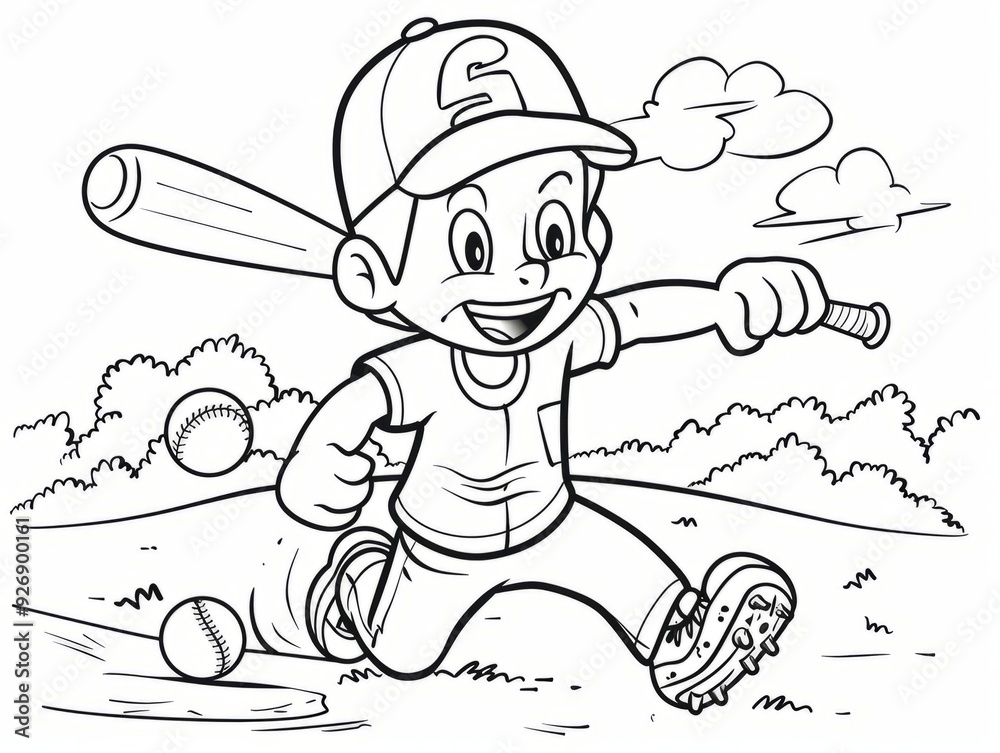 Children Playing Sports Colouring Pages for Kids, Preschoolers ...