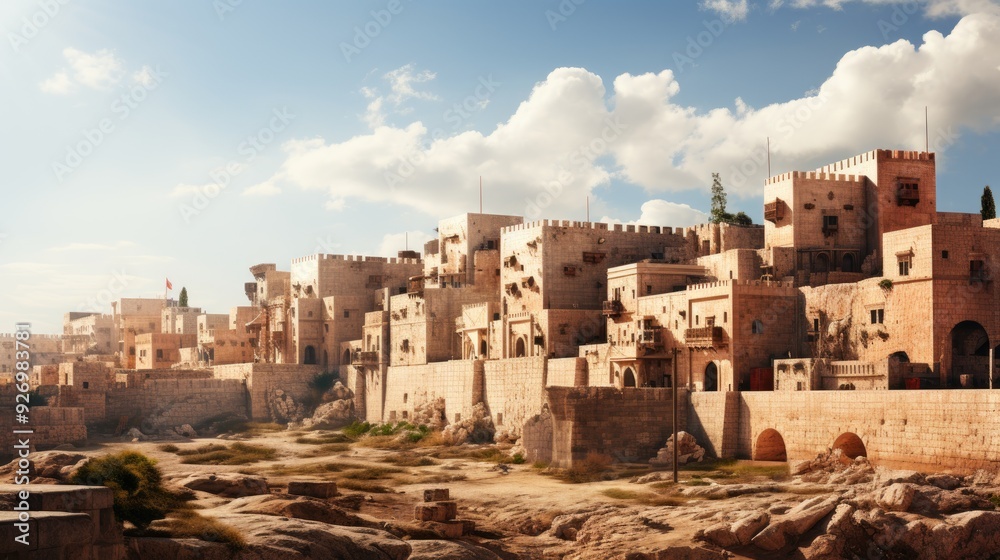 Bethlehem isolated on white background Stock Illustration | Adobe Stock