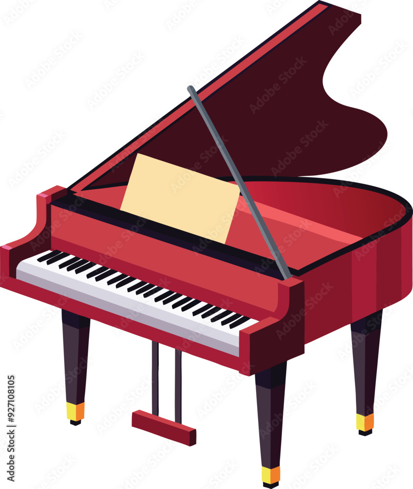 Piano keyboard seamless. Top view. Realistic detailed shaded piano keys ...