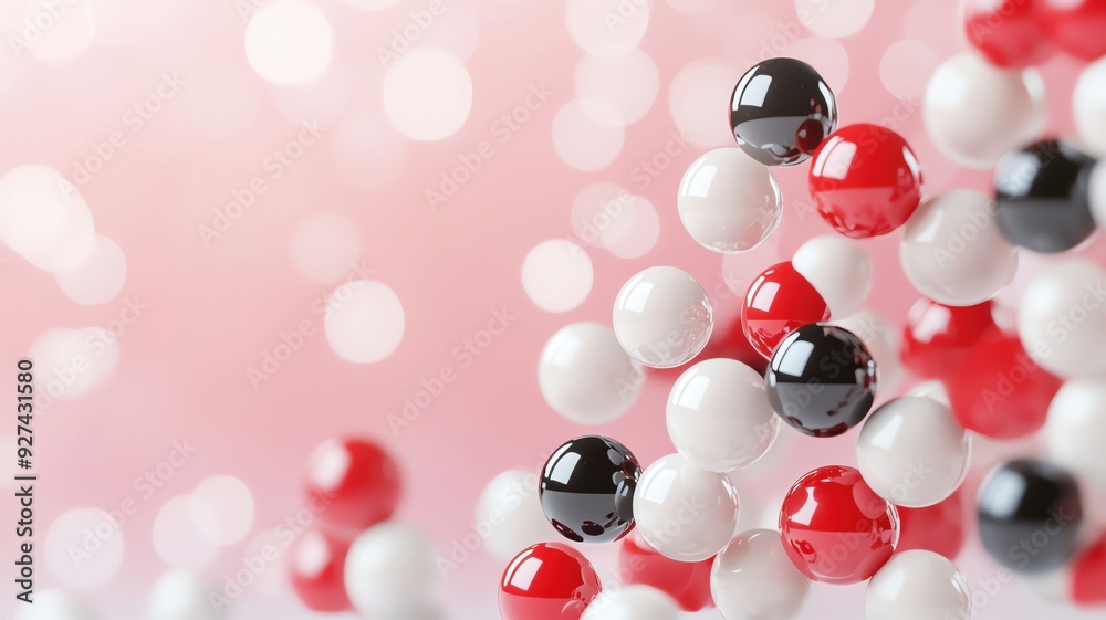 Molecular model of volatile alcohols, chemical substance, chemical ...