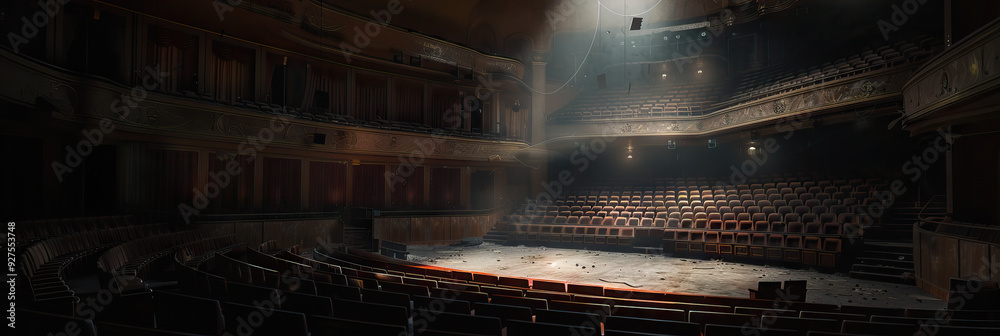 The Empty Theatre: A dimly lit auditorium, its once grand stages now ...