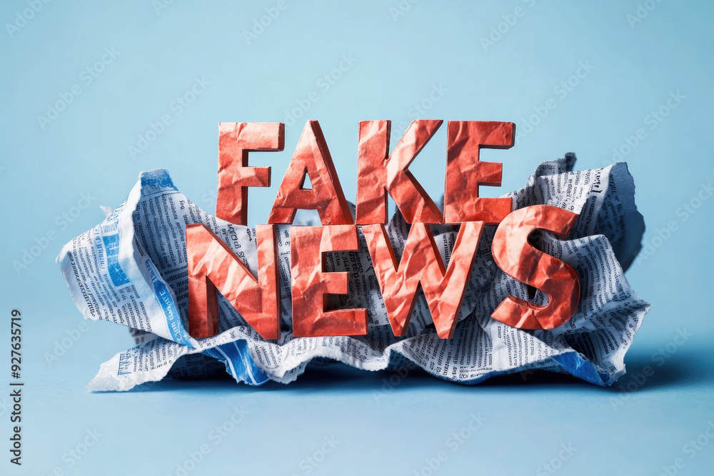 Explore a creative visual representation of media deception with a ...