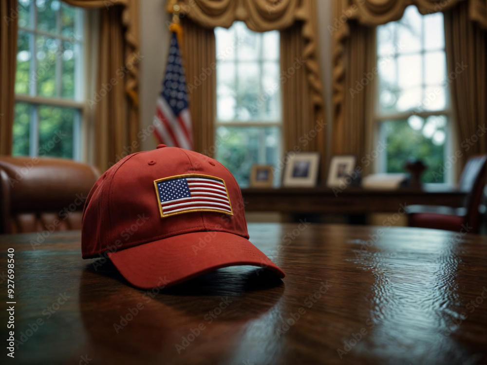 Stock-Illustration „Red cap of an american republican presidential ...