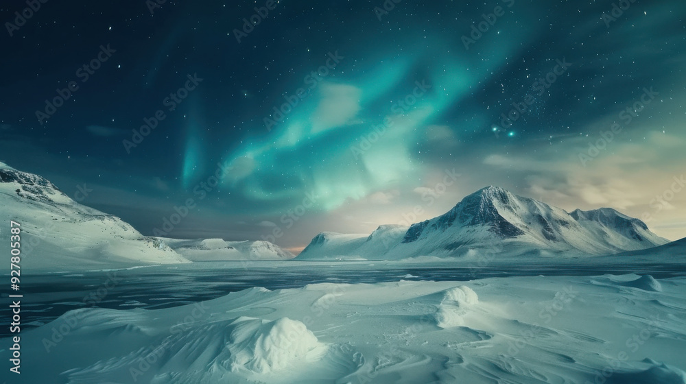 /imagine: Pristine snowy landscapes of Lapland, Finland, with aurora ...