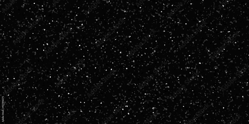 Abstract white and gray quartz terrazzo marble tile black background ...