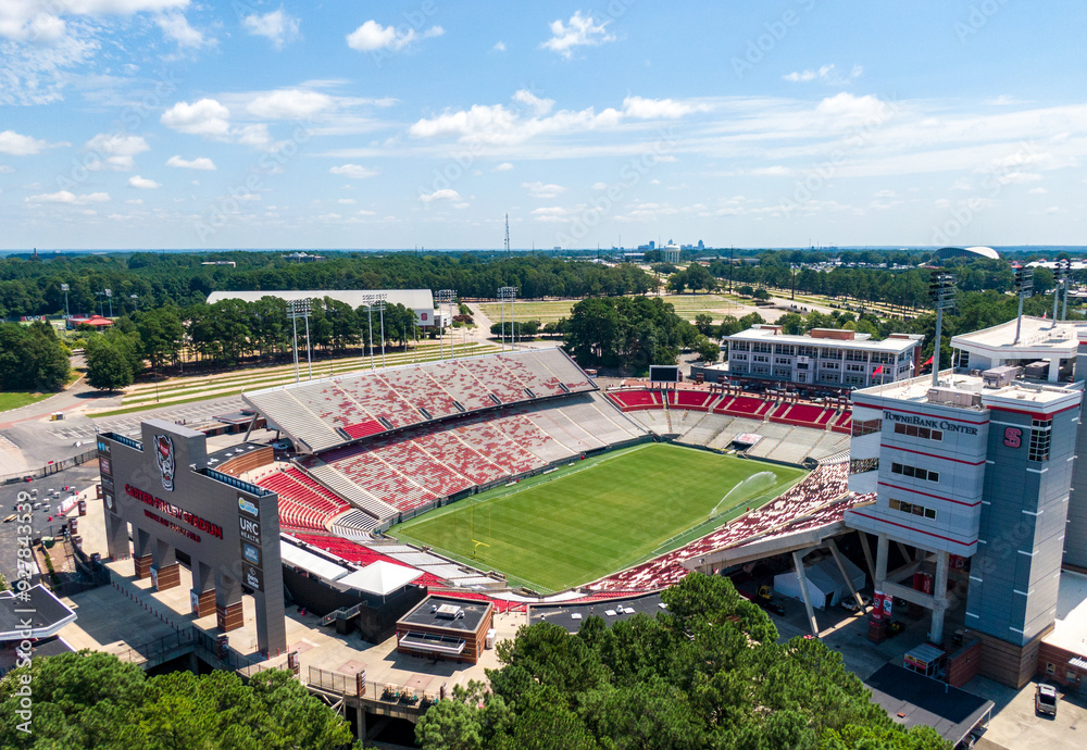 Raleigh, NC, USA - 08/18/2024: Sunny Daytime Drone Images of North ...