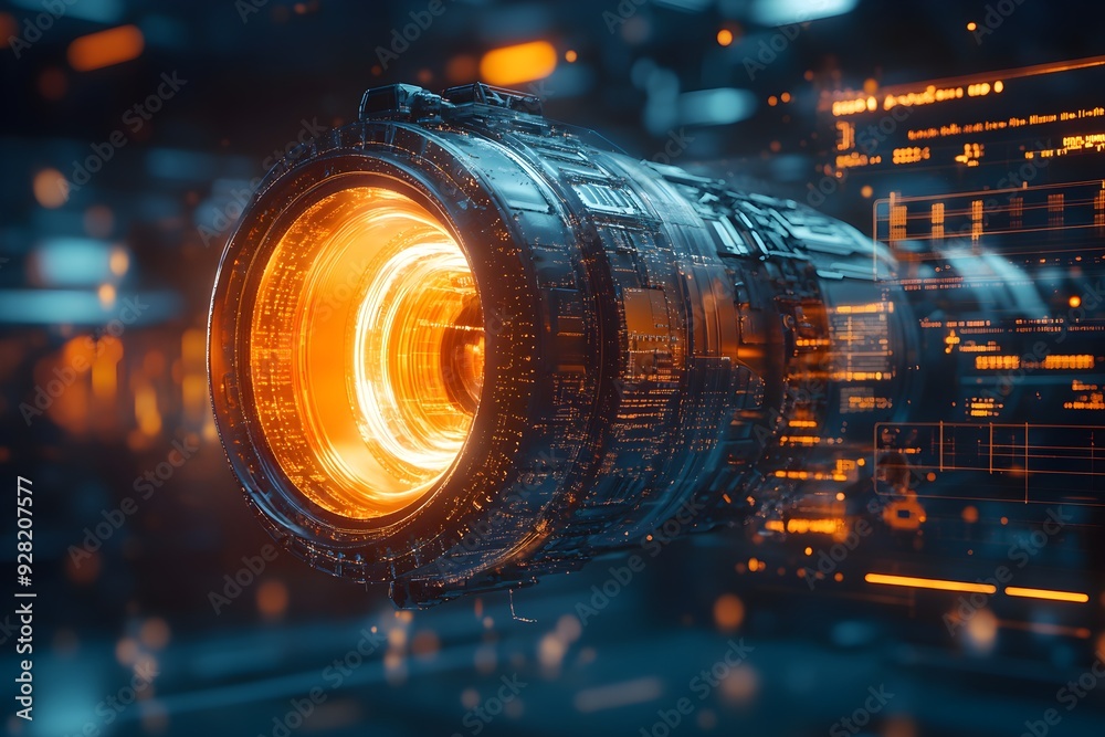 Science fiction, future technology, advanced mechanical engineering, A ...