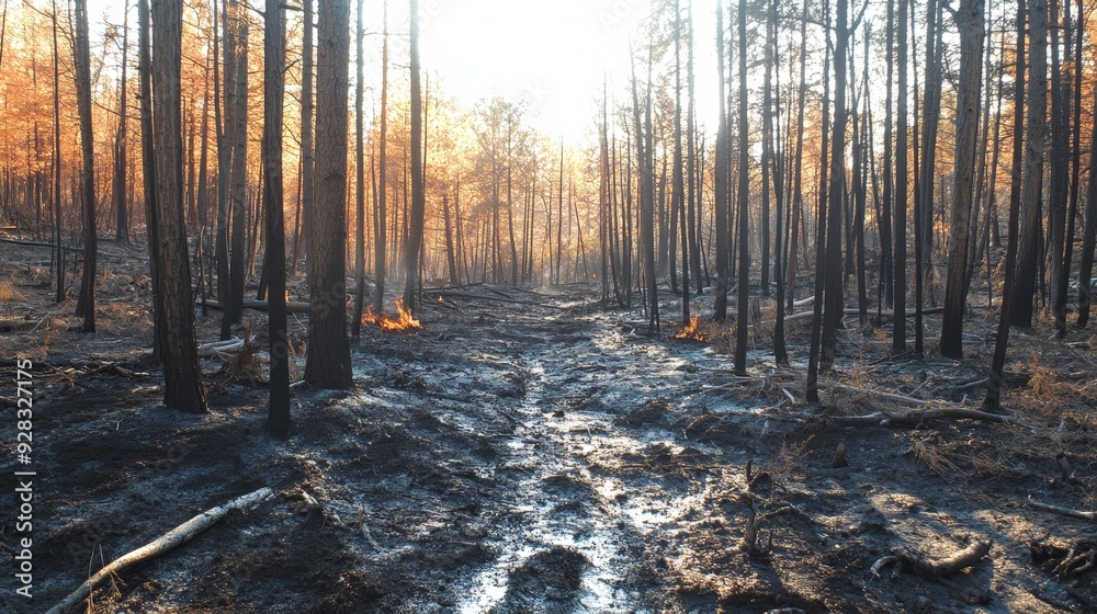 Forest fires can lead to soil erosion and water contamination, as the ...