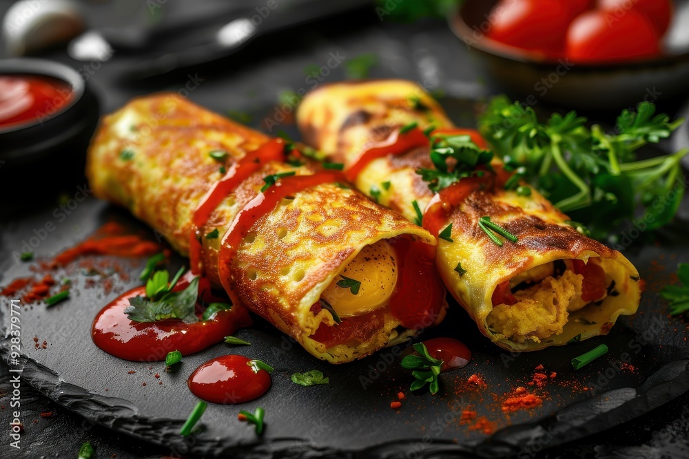 Egg Chapati Omelette Roll Popular Indian kid s tiffin lunch box recipe ...