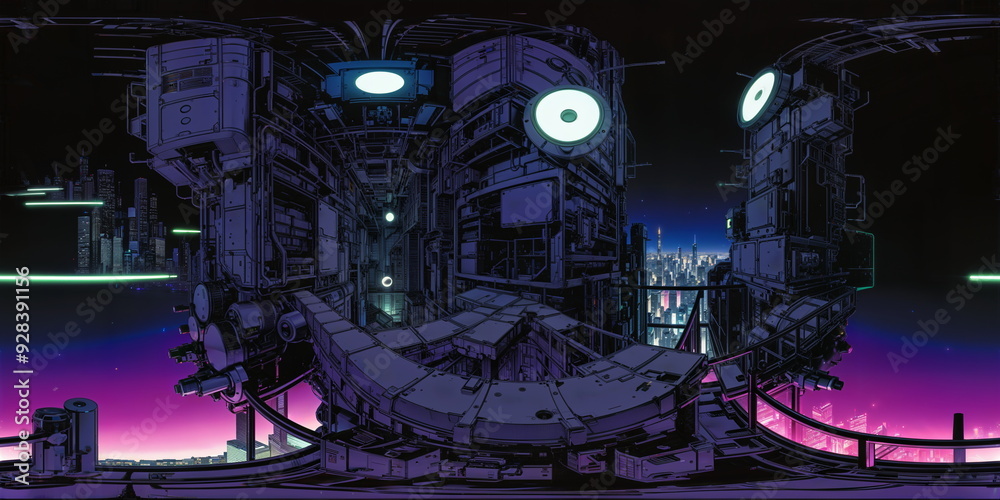 Ilustración de Stock Full 360 degrees seamless spherical panorama HDRI ...