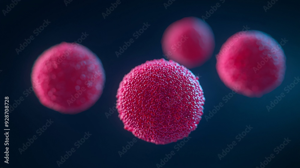 Breast cancer cells angiogenesis process forming new blood vessels 3D ...