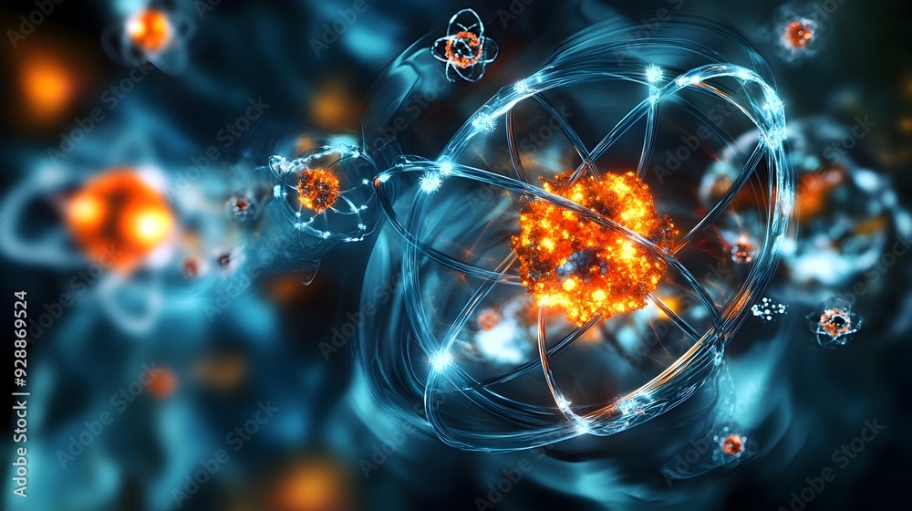 Fusion of Nuclear Fission and Atomic Particles Visualizing Complex ...