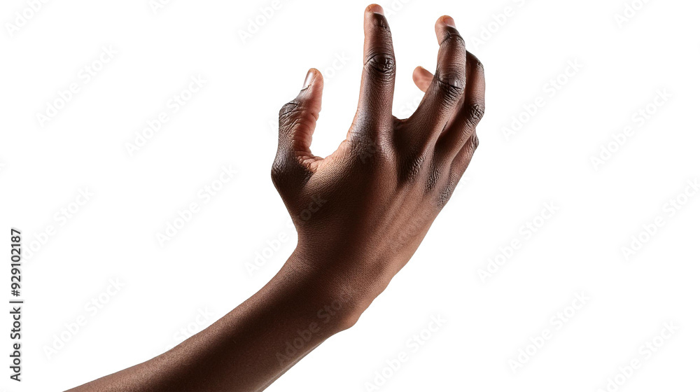 Black Hand Reaching Out, Isolated Transparent PNG, Graphic Resource ...