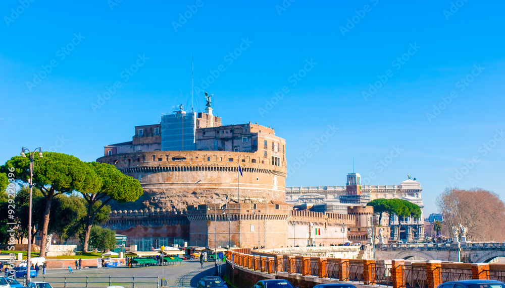 Magnificent Castel Sant'Angelo is one of the most known landmarks in ...