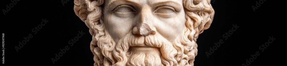 ancient greek philosopher bust sculpture Stock Illustration | Adobe Stock