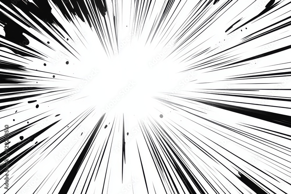 Dynamic anime-style Experience: Engulfed in the Energetic Speed Lines ...