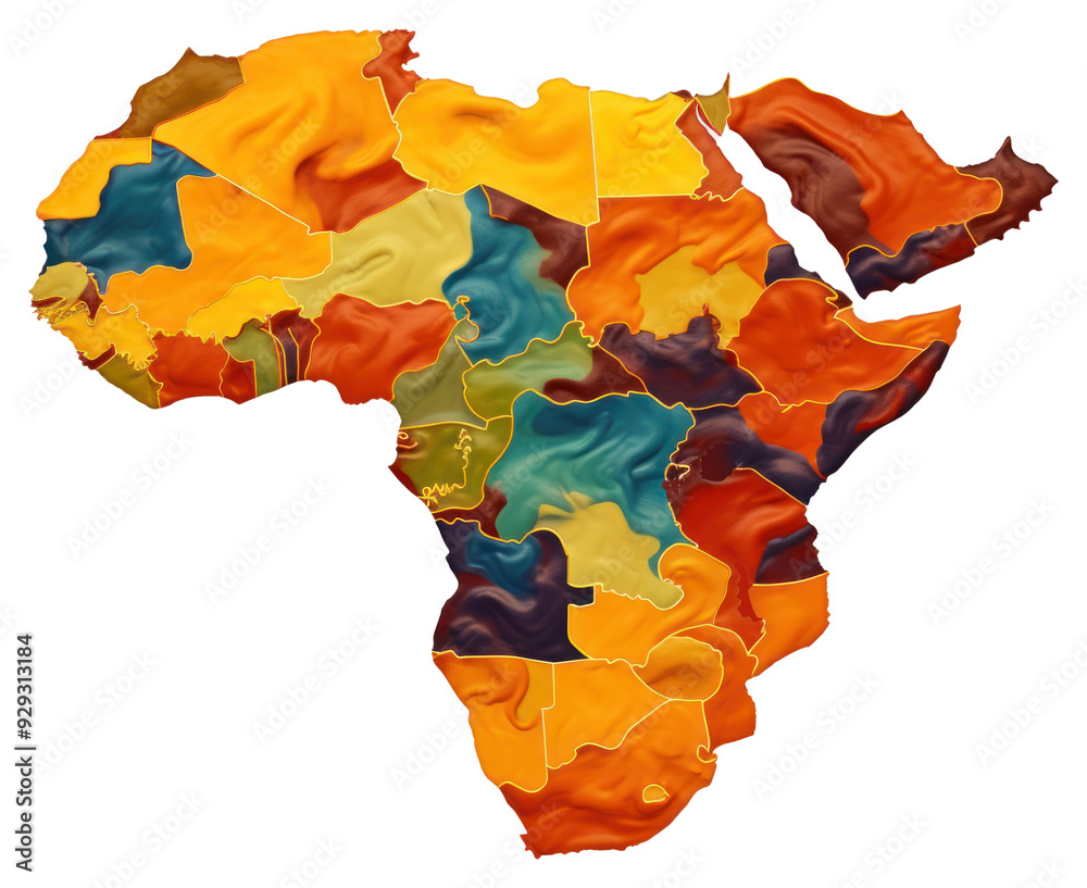 PNG Africa map backgrounds topography pattern Stock Illustration ...