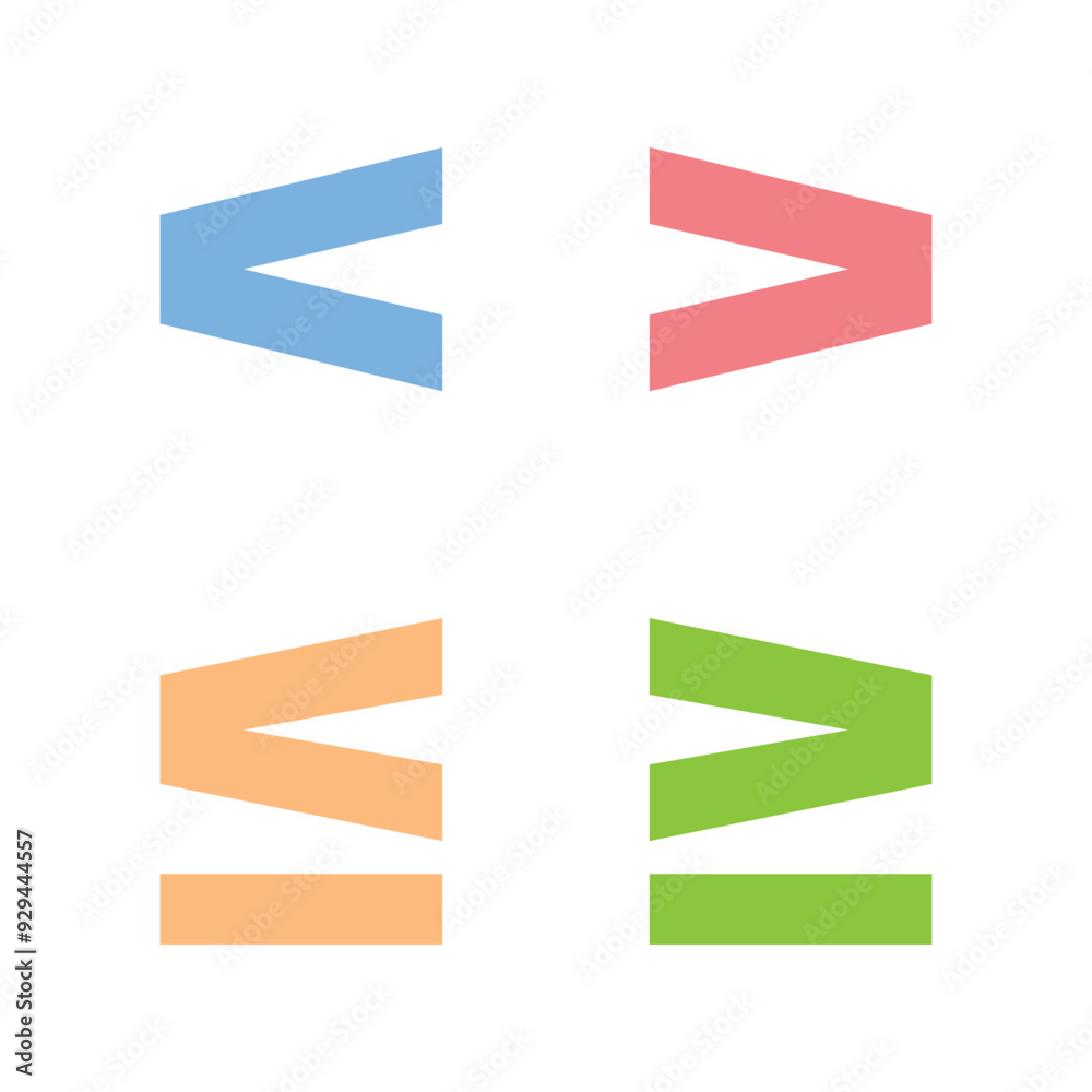 Image vectorielle Stock Mathematics inequality symbols. Greater than ...