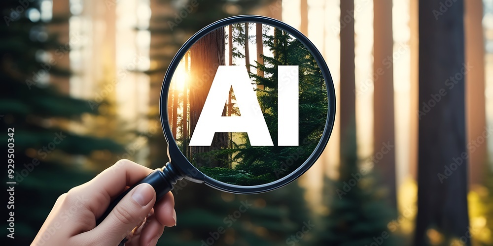 AI-powered image recognition technology, illustrating the creation of ...