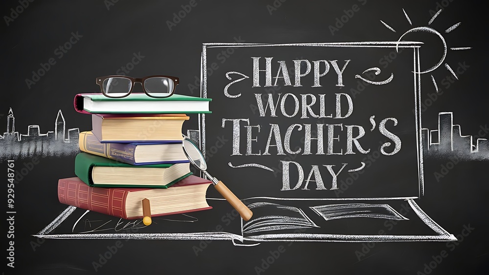 teacher day, Post. World teacher day, Poster, World teacher day Banner ...