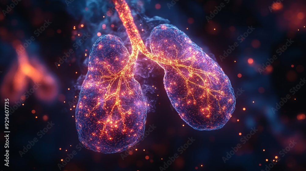 Ilustrace Scientists researching new drugs for lung cancer t 07 plasma ...