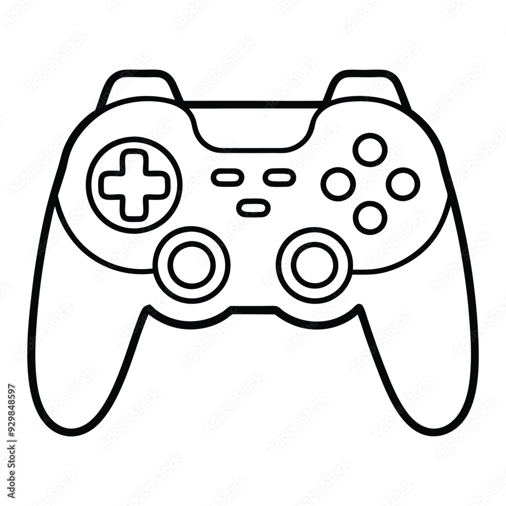 Gaming Equipment Clipart, Gamer Outline Design, game controller ...