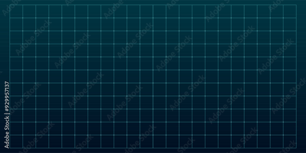 Hud Grid Game Panel Graph With Dots Lines Digital Screen Interface Display Electronic Grid