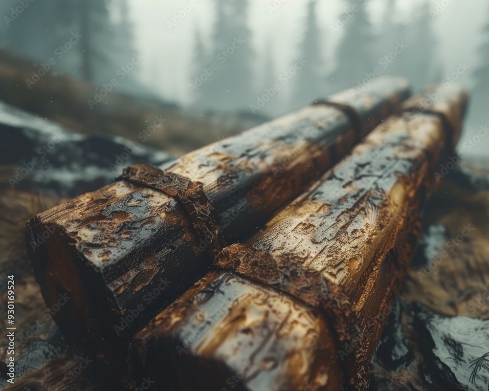 Rustic Wood Log Texture, Natural, Weathered Timber Surface, Free ...