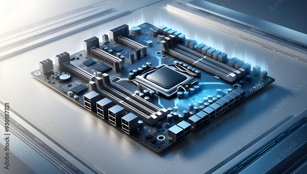 CPU Concept Circuit Board, Technology Background, Motherboard Digital ...