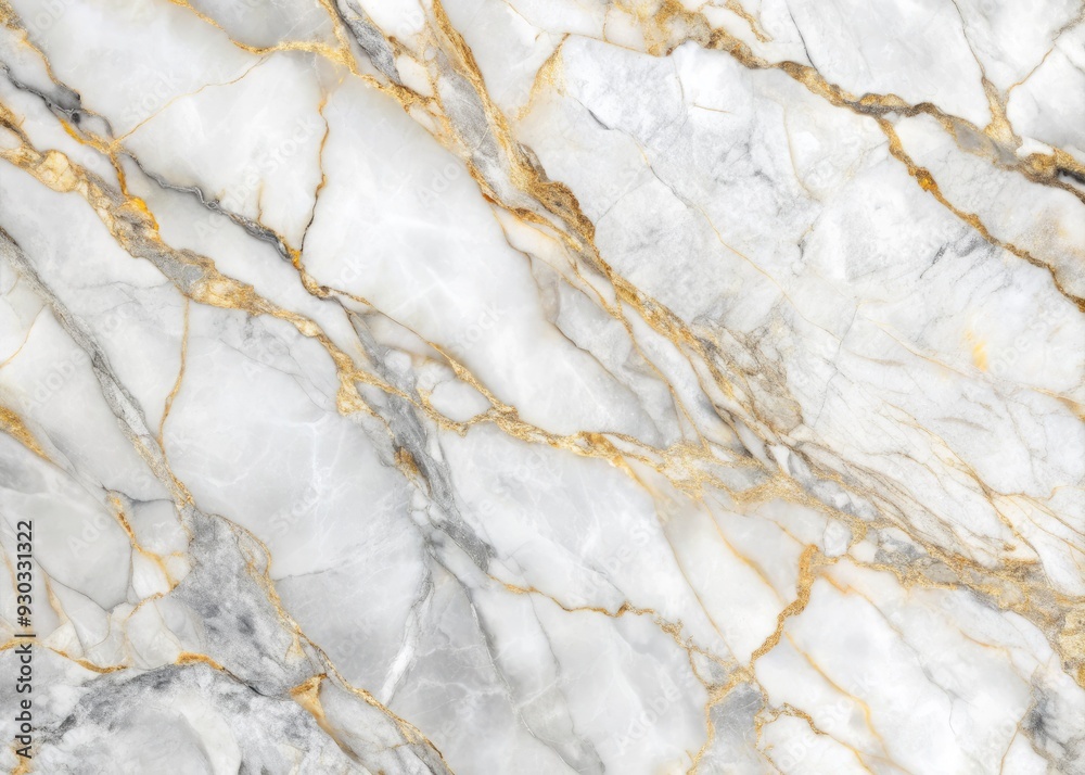 Luxurious high-contrast marble texture featuring prominent grey veins ...
