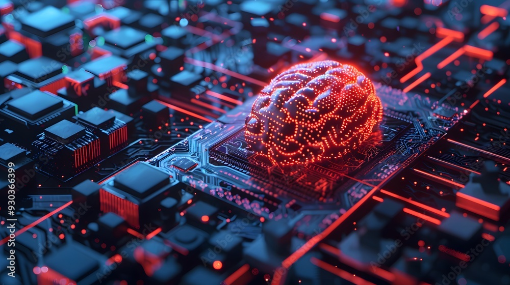 Ilustração a neuromorphic computing system with a focus on energy ...