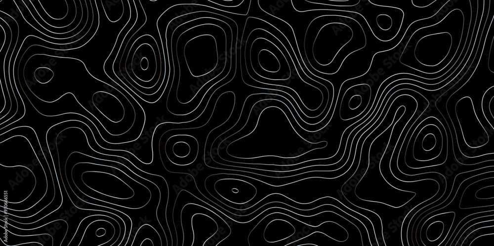 Vector de Stock Black dark topography contour map texture wallpaper for ...