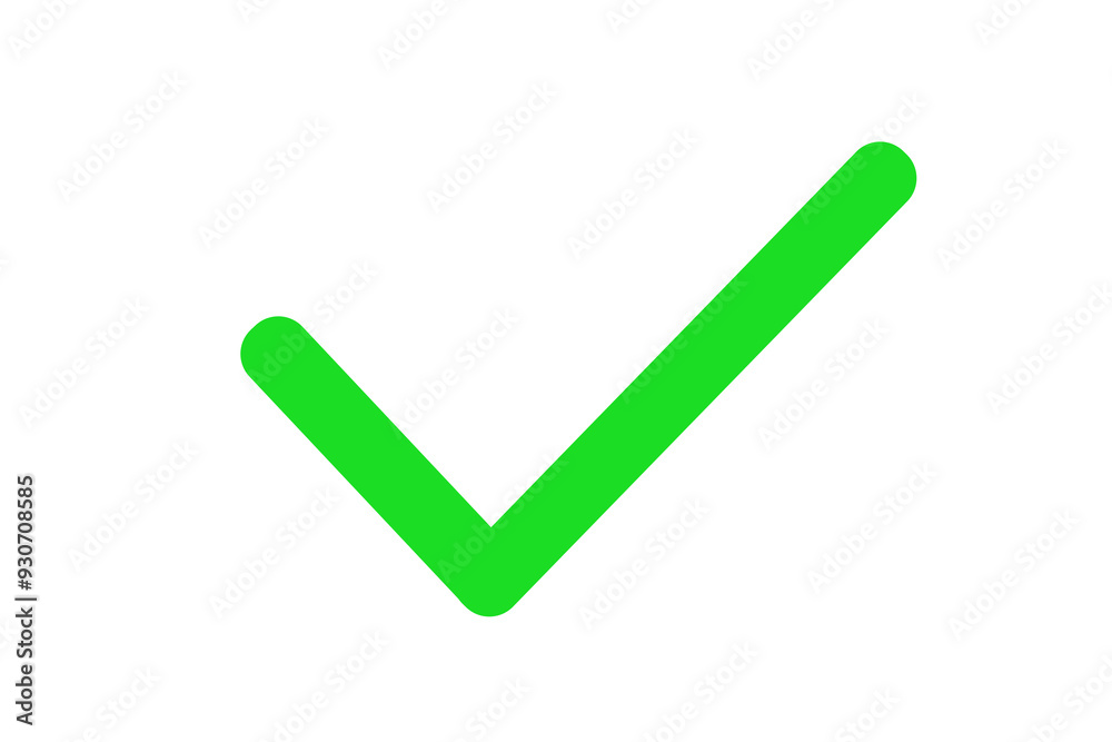 Green check mark icon transparent background png file type Stock ...