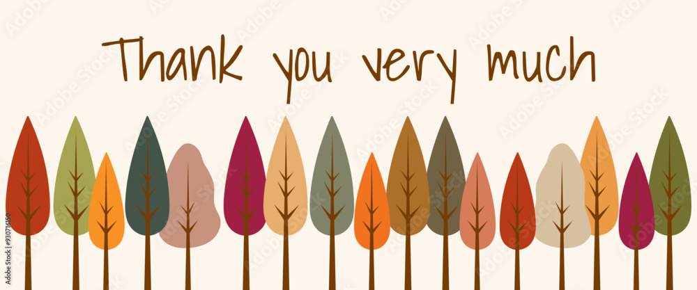 Thank you very much - Schriftzug in englischer Sprache - Vielen Dank ...