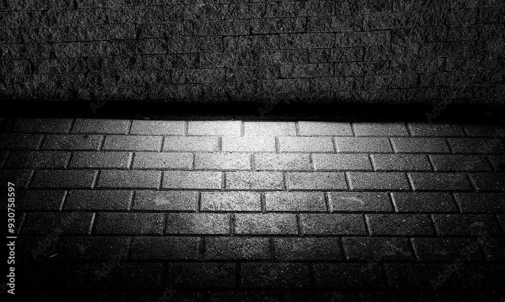 Pavement Floor Illuminated by Street Light: Pattern and Texture – Light ...