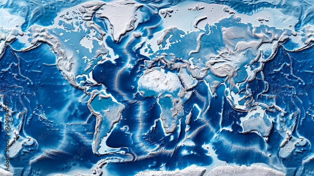 Design a world map with detailed maritime boundaries and exclusive ...