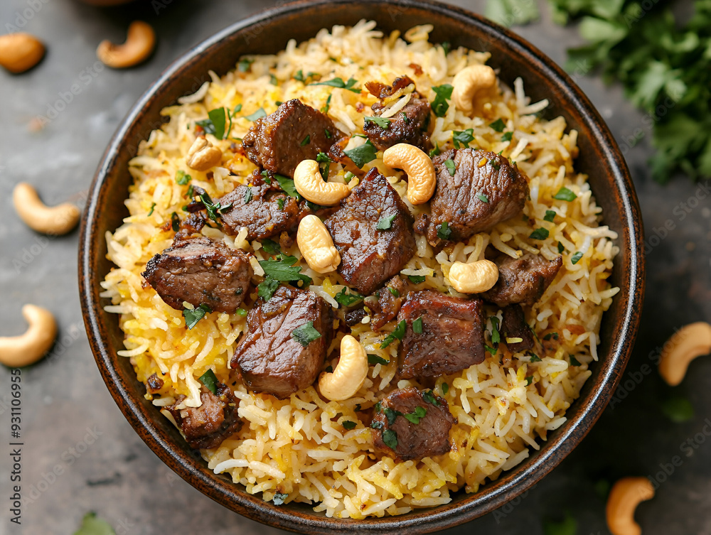 beef biryani Stock Photo | Adobe Stock