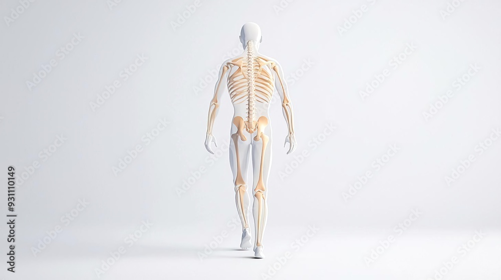 A 3D model illustrating various exercises designed for muscle pain ...