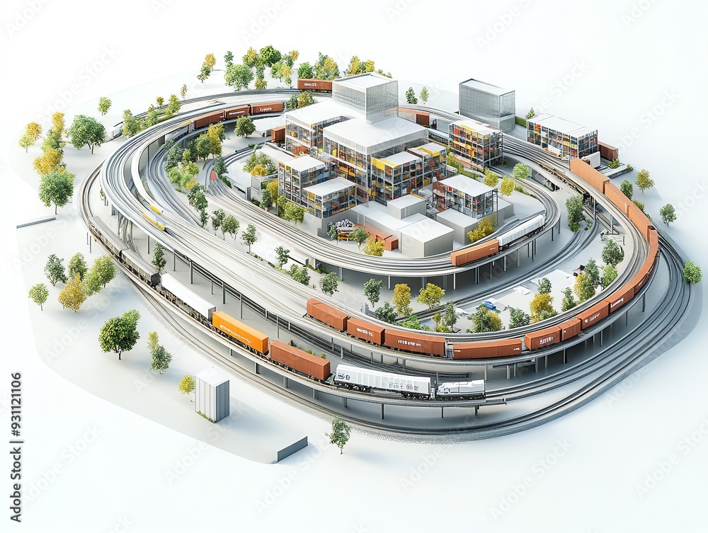 Conceptual design of an integrated rail and road system, optimizing the ...
