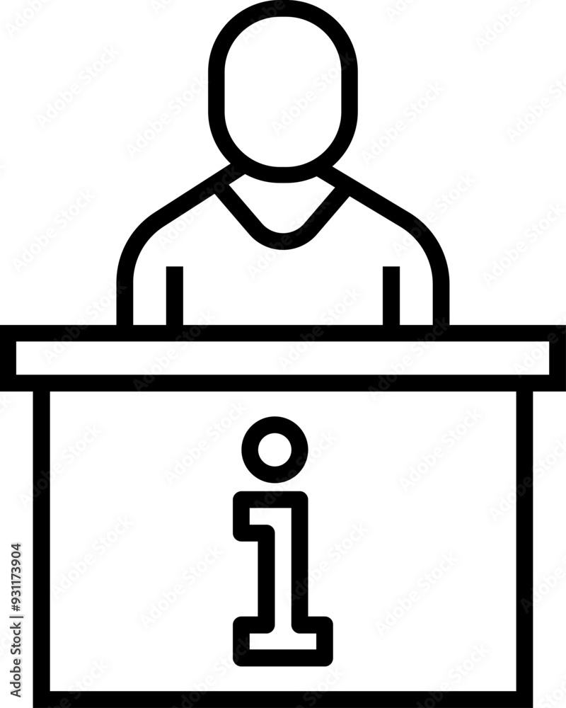 Desk Guide Register icon Stock Vector | Adobe Stock