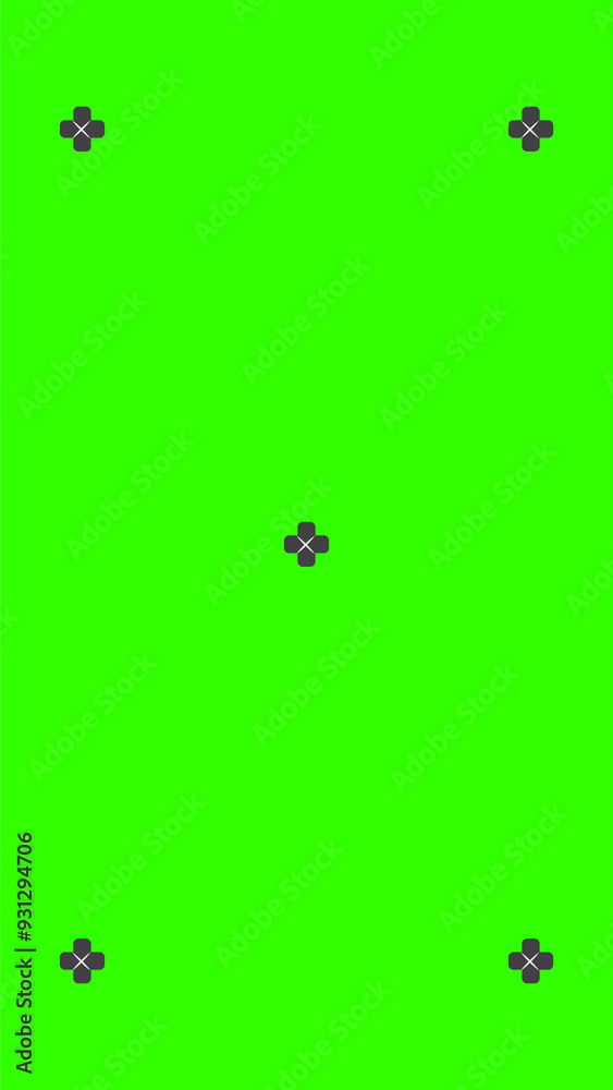 Green screen background, VFX motion tracking markers. Green screen ...