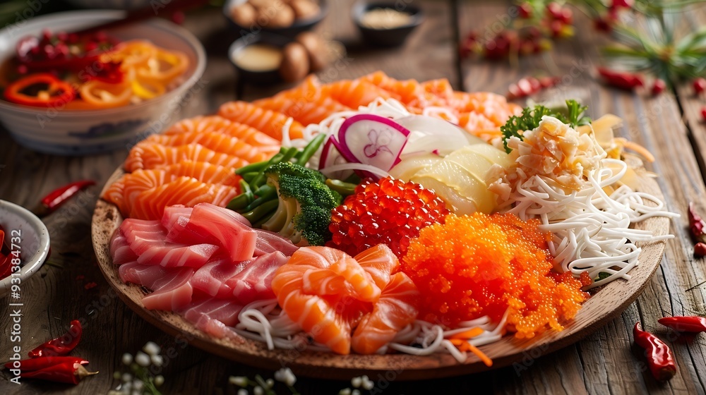 chinese new year asian local Malaysia yu sheng lo hei colorful salad ...