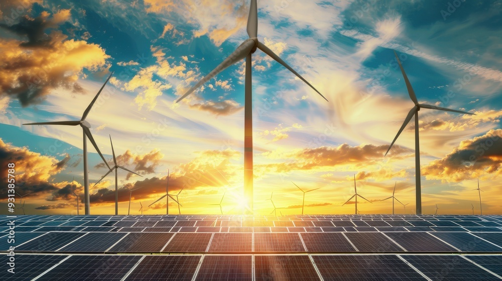 Renewable energy sources like solar and wind power offer sustainable ...