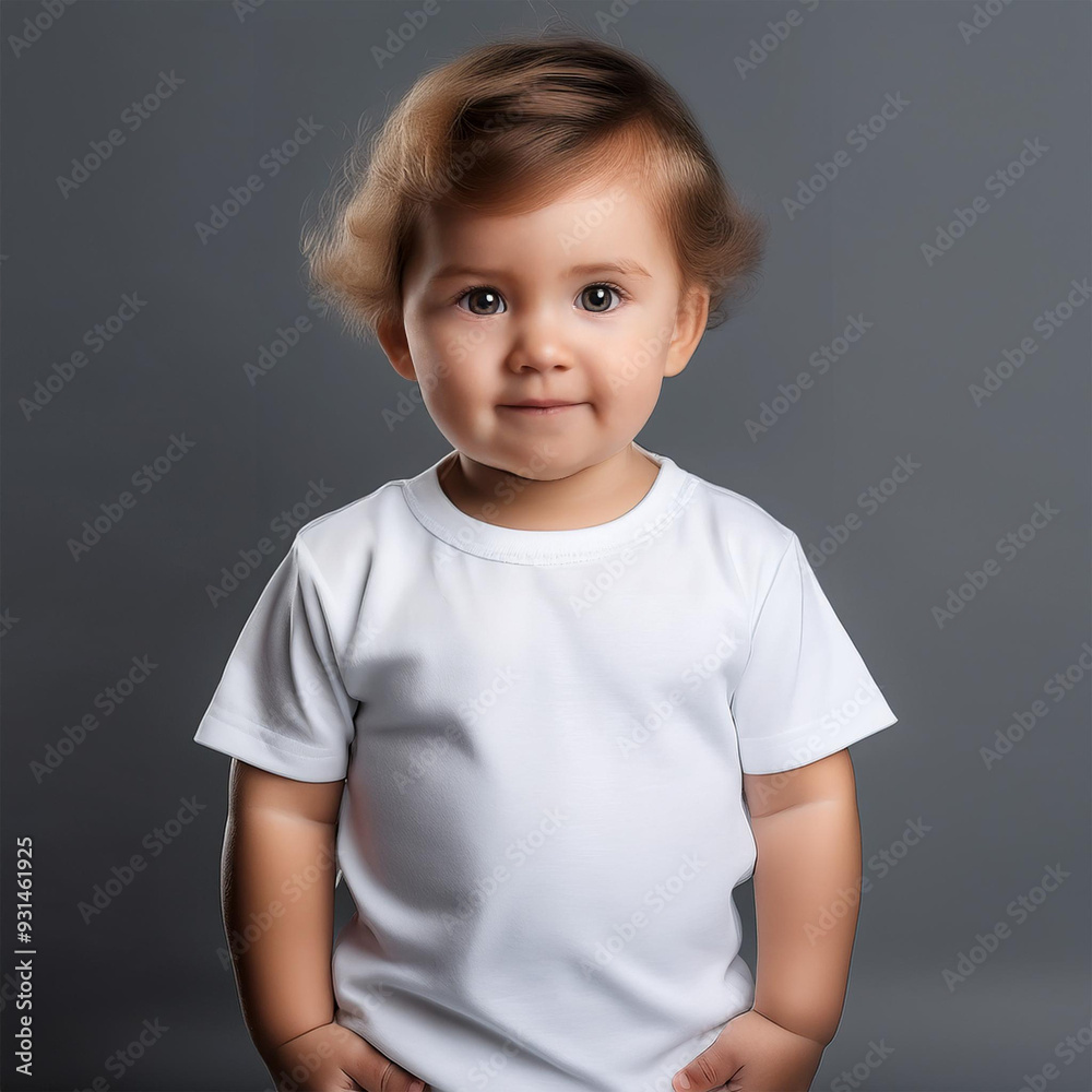 Baby in plain white t-shirt mock up, Baby photography, Children, Kids ...
