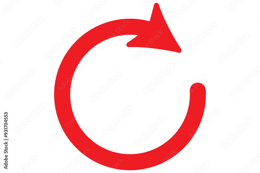 Circle arrow clipart isolated Stencil recycle symbol . isolated on ...